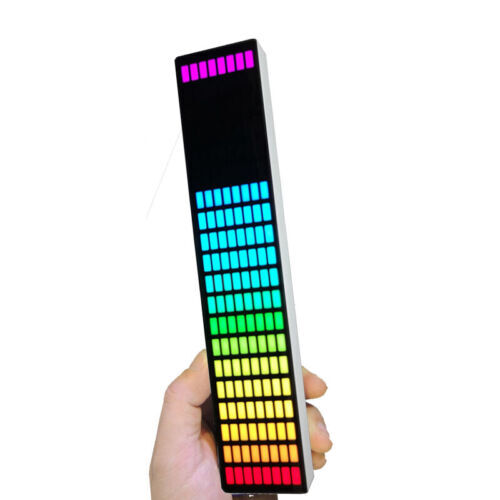 Portable RGB LED Sound Level Meter Music Spectrum Analyzer Clock ...