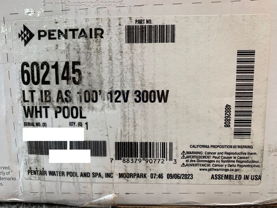 Pentair 602145 Intellibrite Architectural Series 12V White Swimming ...