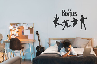 The Beatles Jumping Wall Decal Music Window Car Laptop Phone | eBay ...