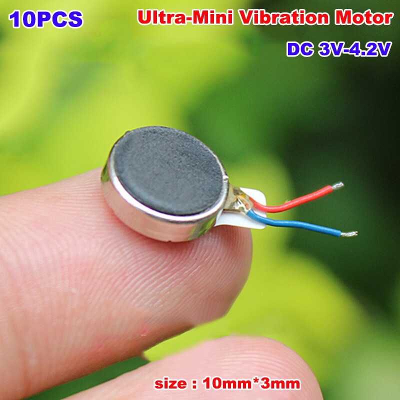 10PCS 1030 DC 3V 3.7V 4.2V Ultra-Mini Micro Button-type Vibration ...