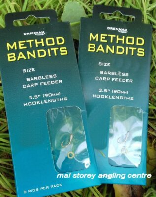Drennan Method Bandits - Pair Of Carp Feeder - Banded Hair Rigs | eBay UK
