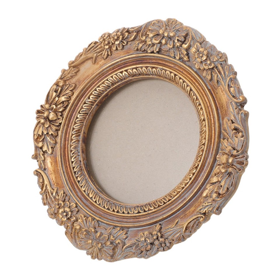 Vintage Picture Frame: Small Round Ornate Picture Frame - Vintage ...