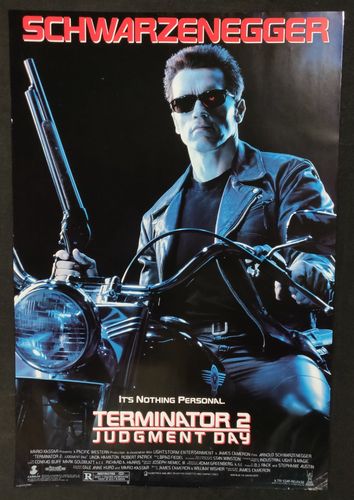 Terminator 2: Judgement Day - Arnold Schwarzenegger - 27" x 40" Movie ...