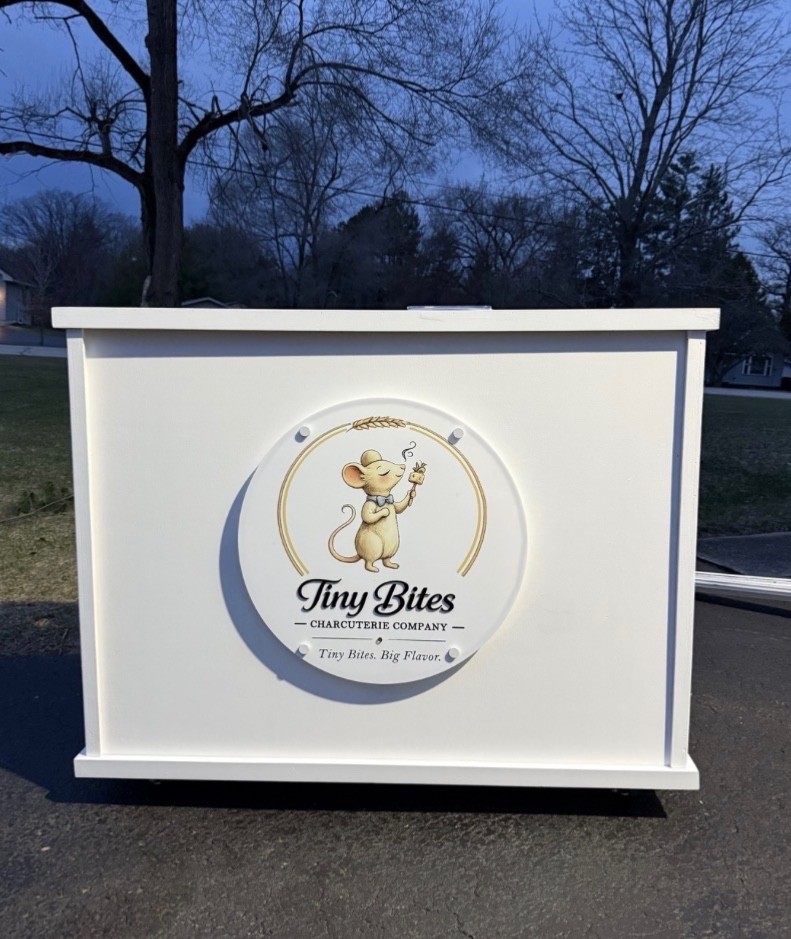 Rectangular acrylic backlit sign 34”x24”, blank on front, white ...