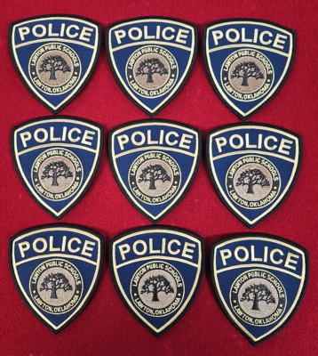 LAWTON OKLAHOMA PUBLIC SCHOOLS Patch Lot 9 Police Patches SCHOOL POLICE ...