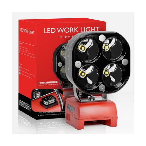 Milwaukee 18V/20V LED Work Light - 1800 Lumens Power Bank | eBay