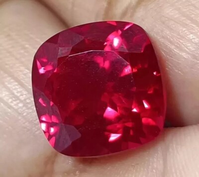 Blood Red Ruby Cushion Cut 10-12Ct Natural Burmese Certified Loose Gemstone | eBay