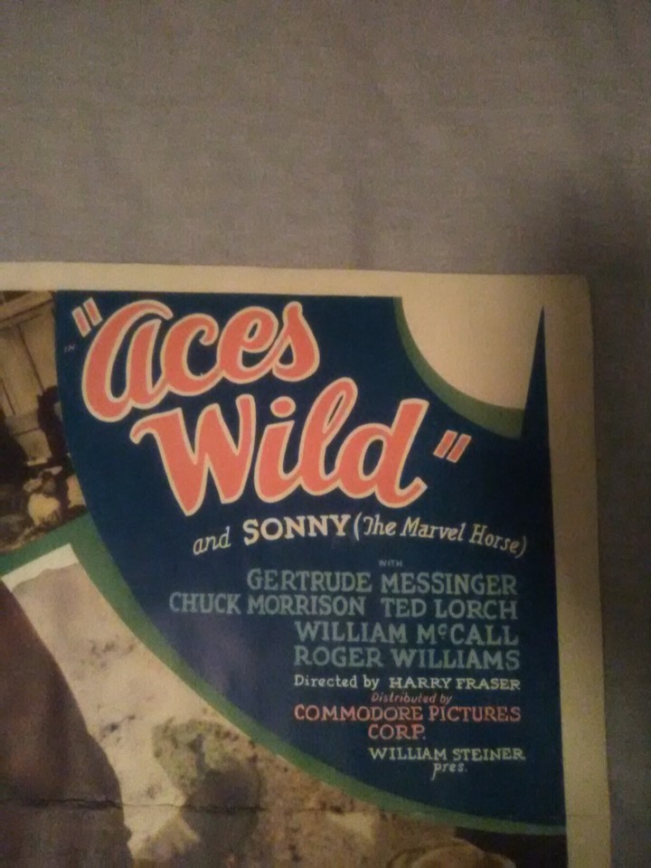 Aces Wild (Original Movie Poster) William Berke presents Harry Carey ...
