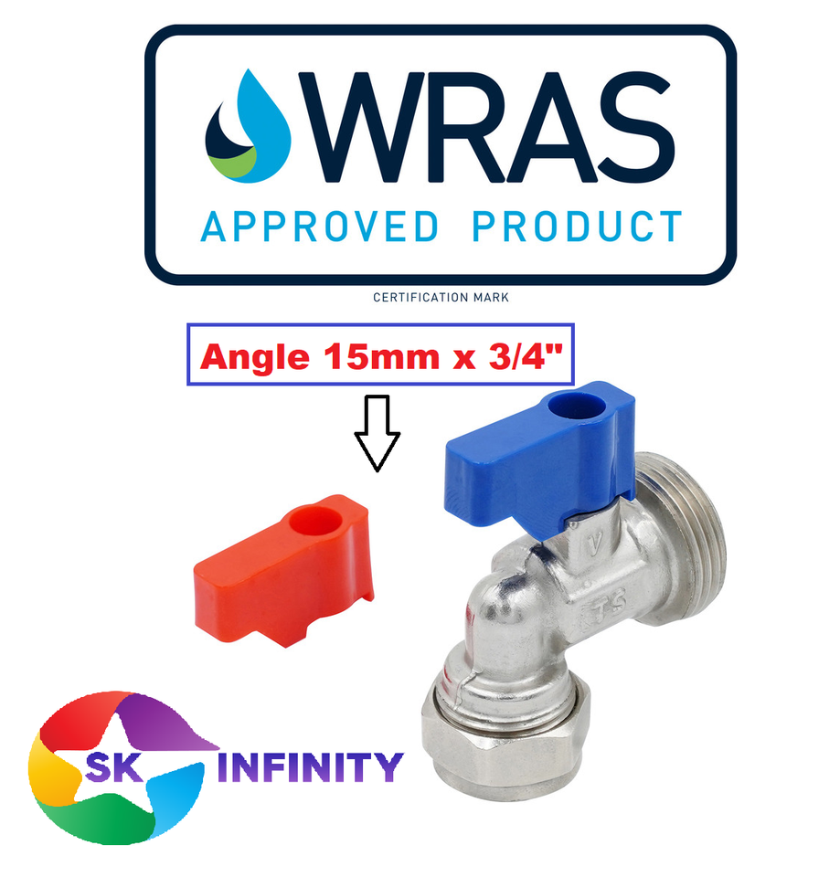 WASHING MACHINE DISHWASHER APPLIANCE ISOLATION VALVE HOT & COLD WATER ...