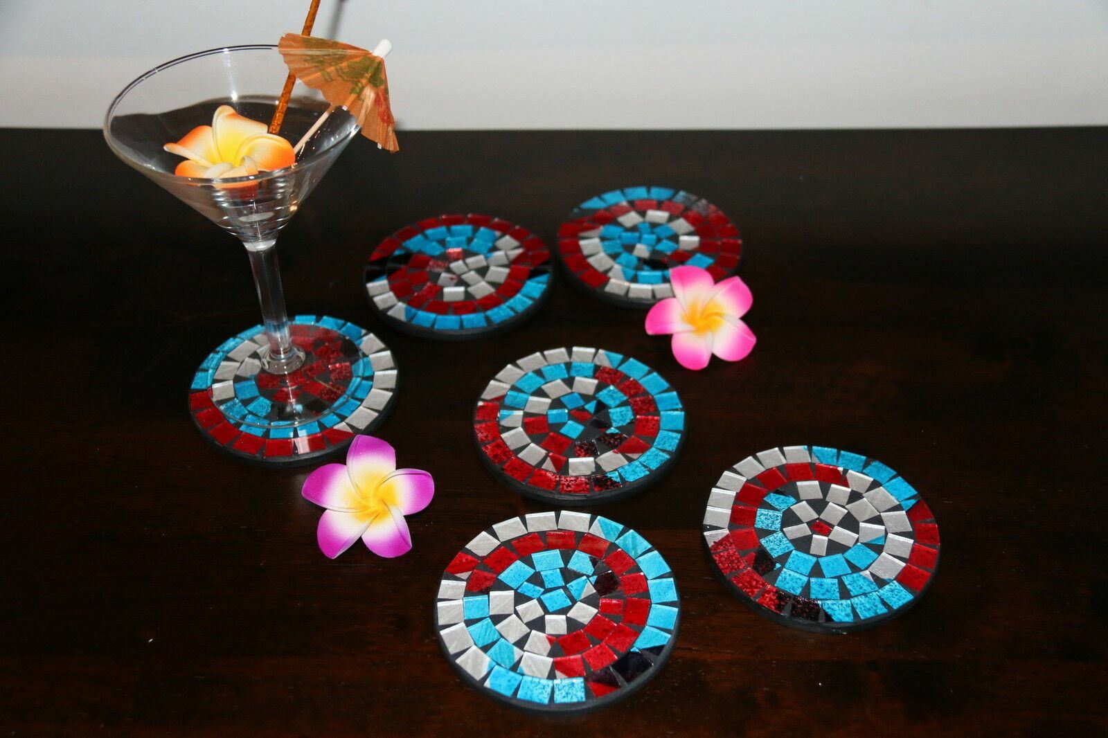 NEW Hand Crafted Balinese Mosaic Coasters - Bali Mosaic Coasters - MANY ...