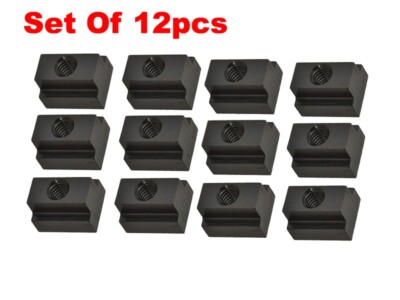 12PCS T-SLOT NUT M-12 THREAD & SLOT SIZE 14MM CLAMPING FOR TABLE SLOT ...