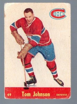 Tom Johnson 1955-56 Parkhurst #49 | eBay