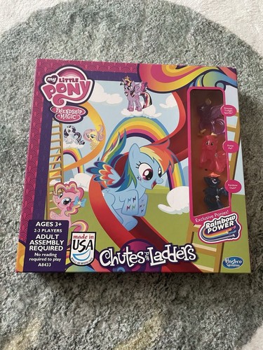 My Little Pony Chutes and Ladders Board Game - 3 Exclusive Pony Pawns ...