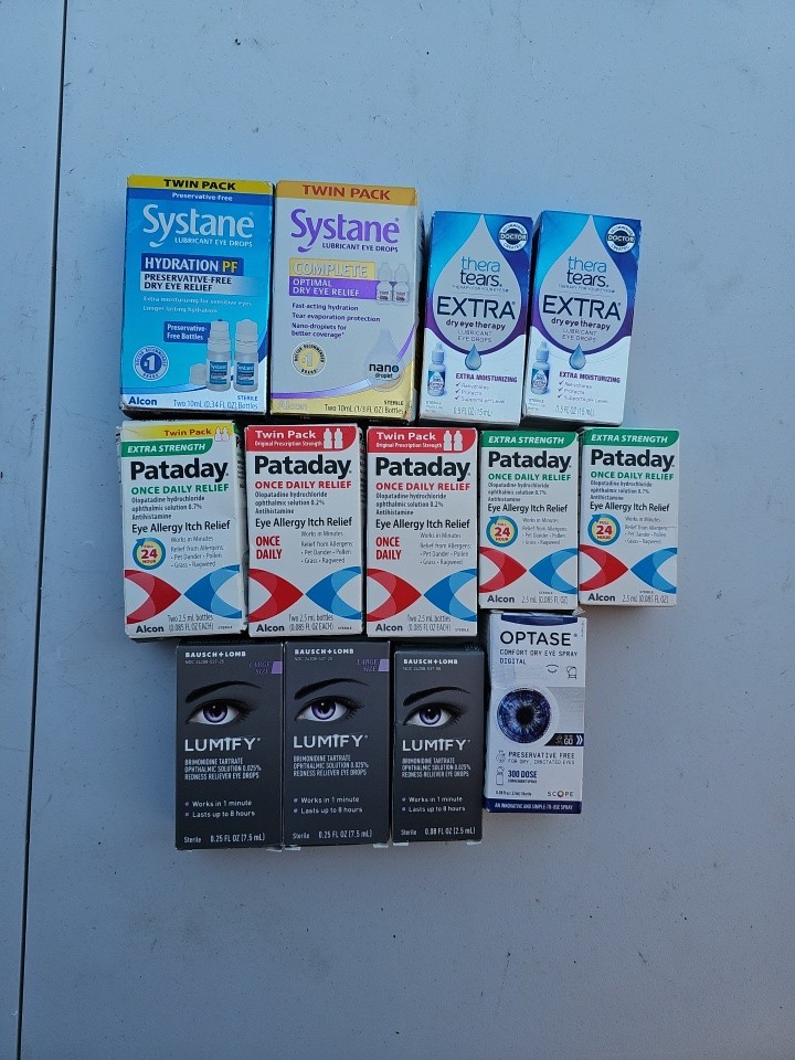 Pataday Extra Strength, Systane, Lumify, Optase & More New Exp. 2026 ...