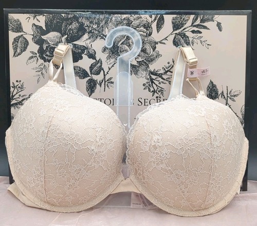 Victoria Secret Sexy Tee Posey Lace Underwire Push Up Bra Size 40D ...