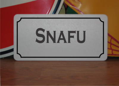 Snafu Metal Sign | eBay