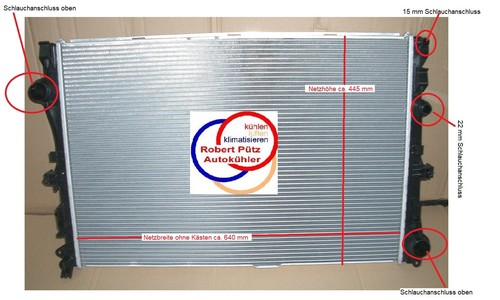 Kühler, NR Wasserkühler, Mercedes E Klasse W213, C Klasse W205 ...