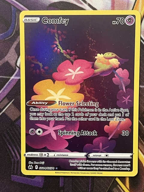 Pokémon TCG Comfey Crown Zenith: Galarian Gallery GG14/GG70 Holo Holo ...
