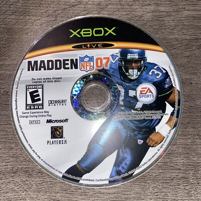 Madden NFL 07 (Microsoft Xbox, 2006) Disc Only - Tested 14633152302| eBay