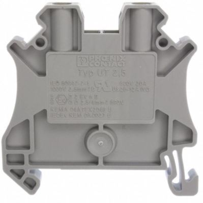3044076, Phoenix Contact, Ut 2,5 Terminal Block, 1000V, 24A, Lot of 10 ...
