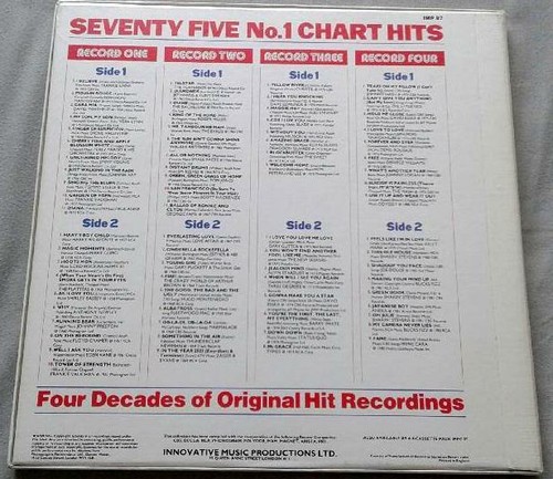 SEVENTY FIVE NO 1 CHART HITS -VARIOUS ARTISTS- 4LP VINYL SET | eBay