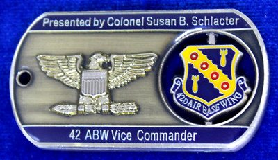 USAF 42nd Air Base Wing Vice Commander Challenge Coin C-60 | eBay