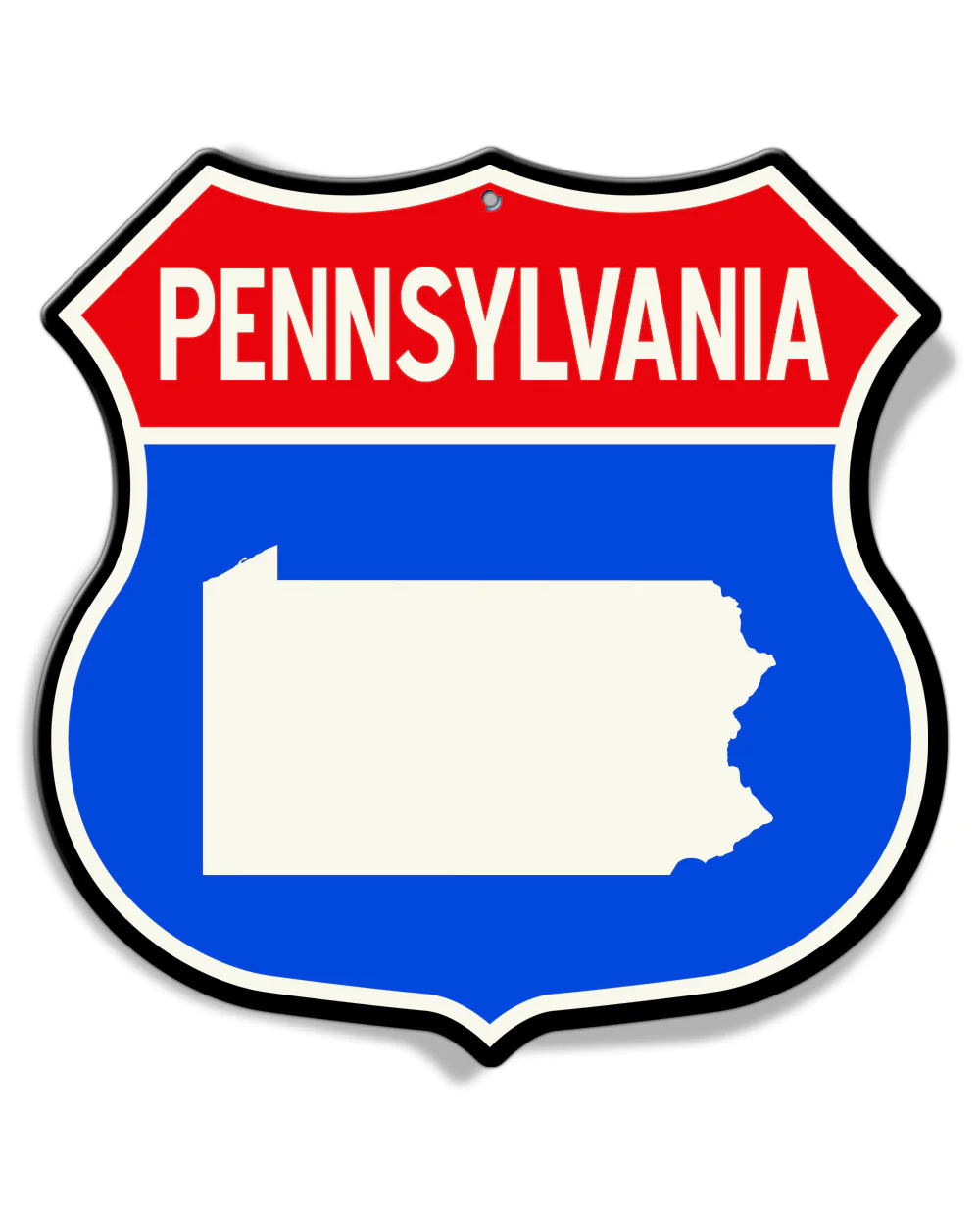 State of Pennsylvania Interstate - Shield Shape - Aluminum Sign | eBay