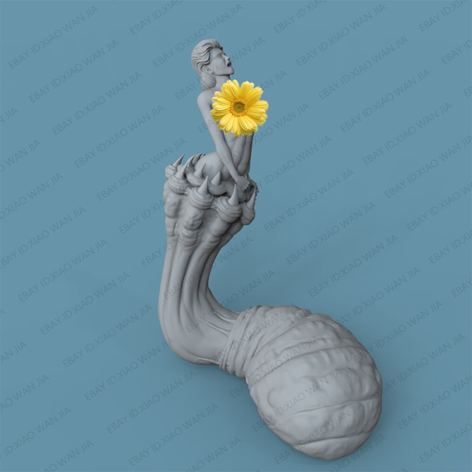1/24 Resin Figure Vore Worm Woman NSFW Model kit Unpainted Unassembled ...