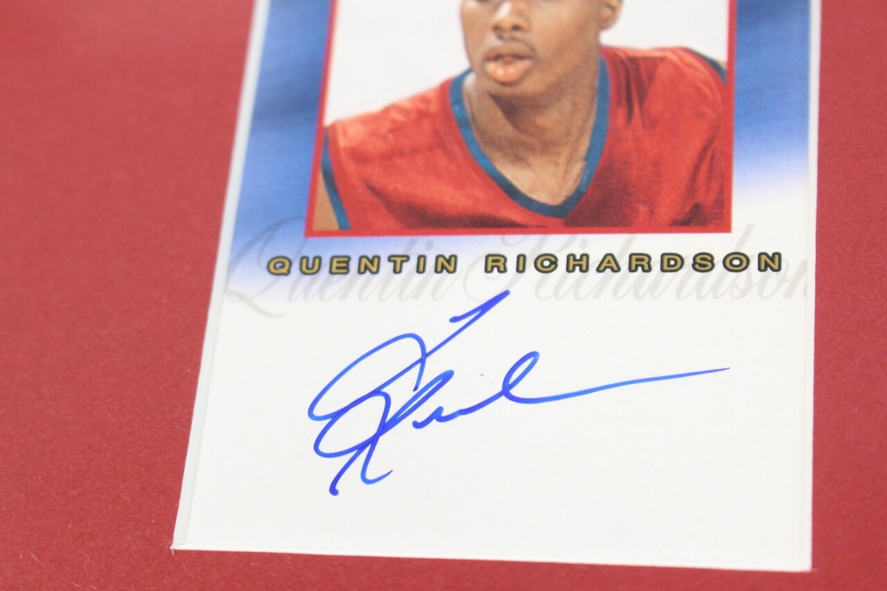 Quentin Richardson Authentic Autograph Signature Press Pass 2002 Auto ...