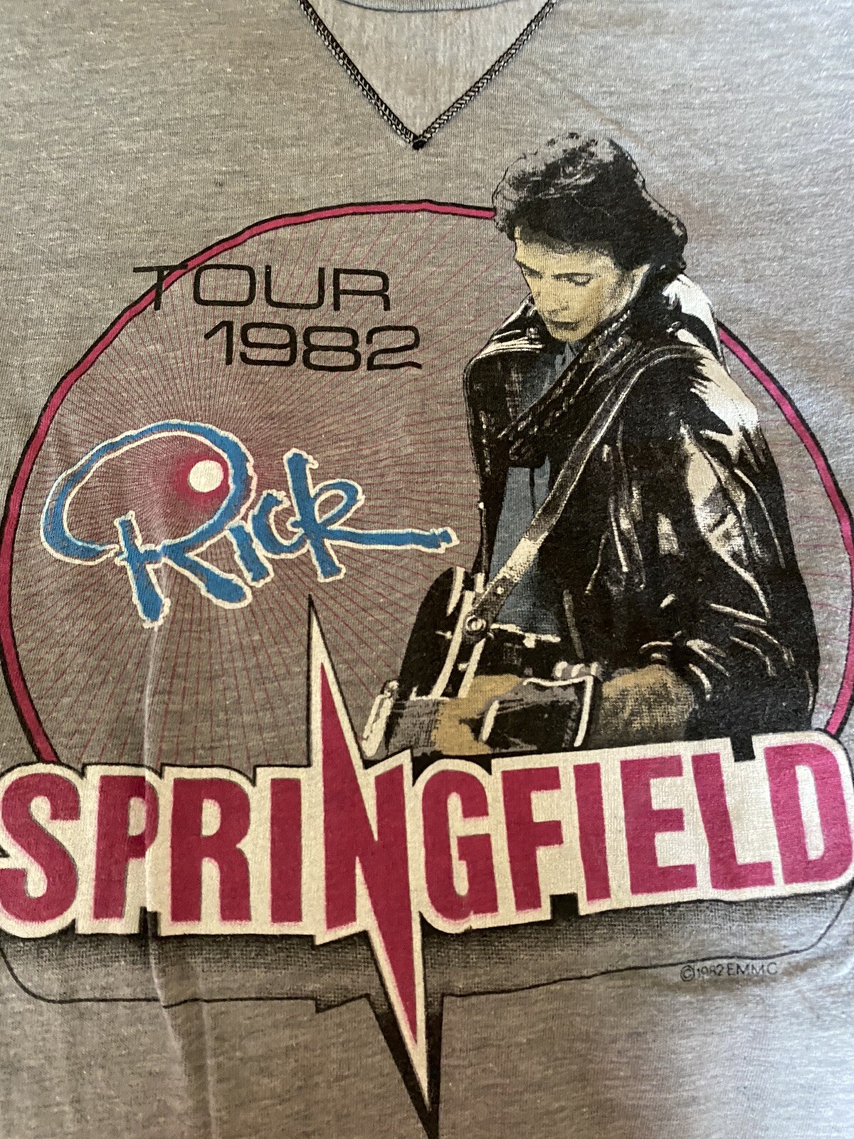 Rick Springfield 1982 Tour Tee Small Shirt 80s Henley… - Gem
