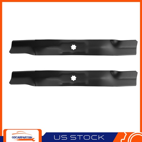 2 Mower Blades New for John Deere AM141034 M154062 LA120 42 Inch Deck ...