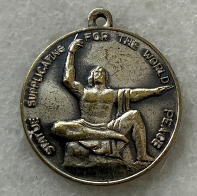 Vintage Nagasaki Japan Peace Statue Medal - Supplicating for World ...