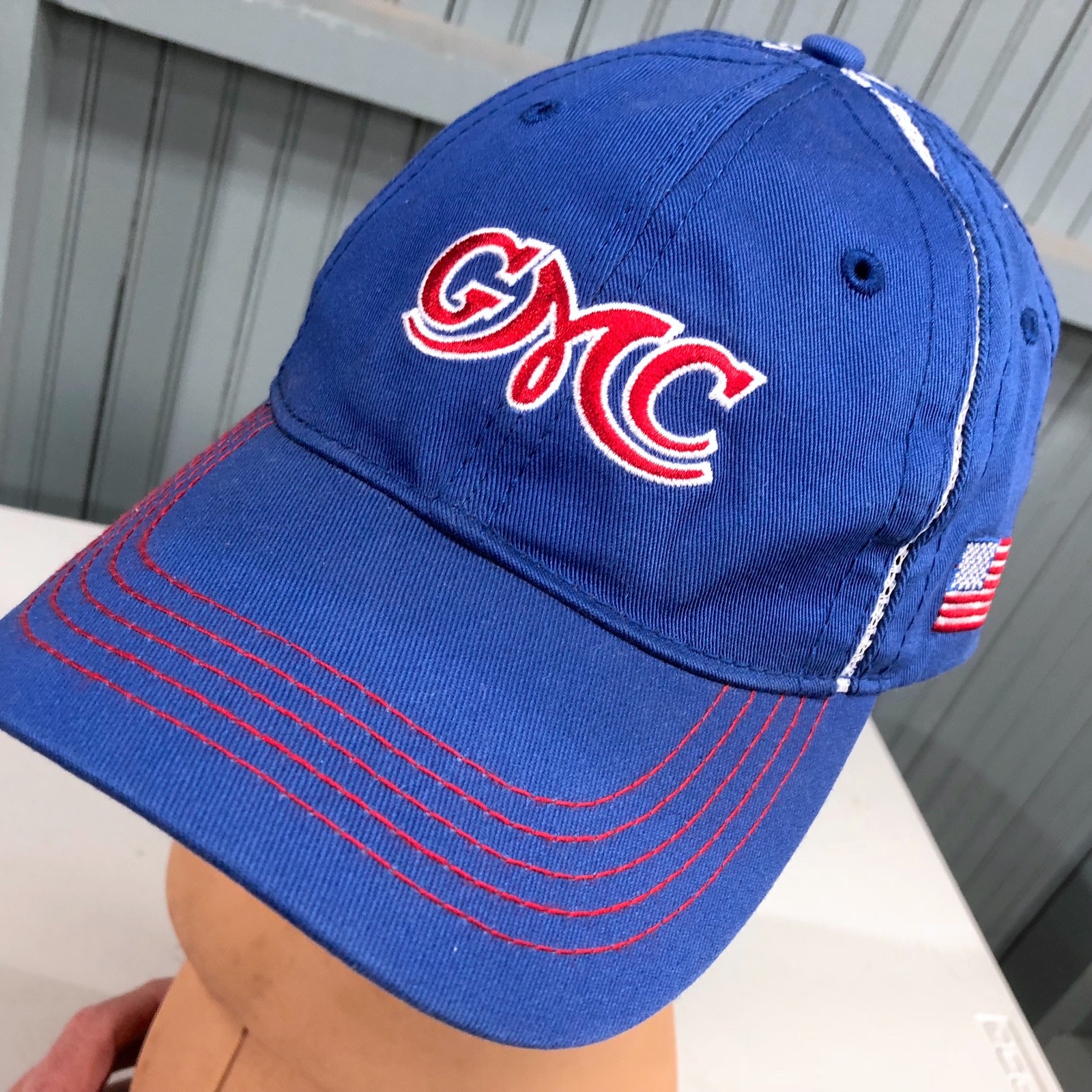 GMC General Motors Automotive US Flag Patriotic Adjustable Baseball Cap ...