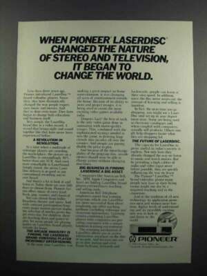 1983 Pioneer Laserdiscs Ad - Changed the Nature | eBay