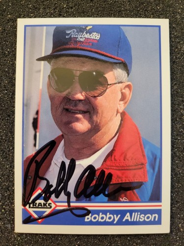 Bobby Allison 1992 TRACKS #14 - IN PERSON - AUTO | eBay
