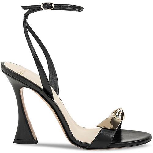 Alexandre Birman Womens Black Leather Adjustable Open Toe Heels 37 BHFO ...