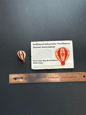 Vintage Indiana University Alumni - IU Red Balloon pin and patch | eBay