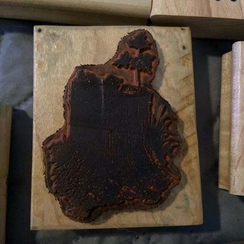 7 Vintage Tree/ Leaves Fall Themed Wood Rubber Stamps | eBay