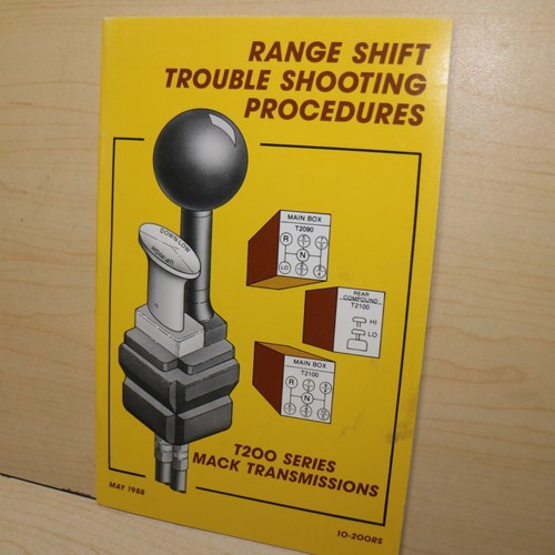 MACK Trucks T200 SERIES TRANSMISSION Repair Shop Service ...