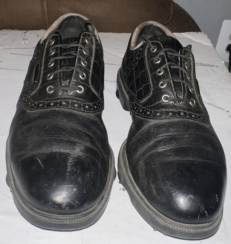 Golf Shoes FootJoy DryJoy E.C.L Leather System Mens Size 8.5M 53726 ...