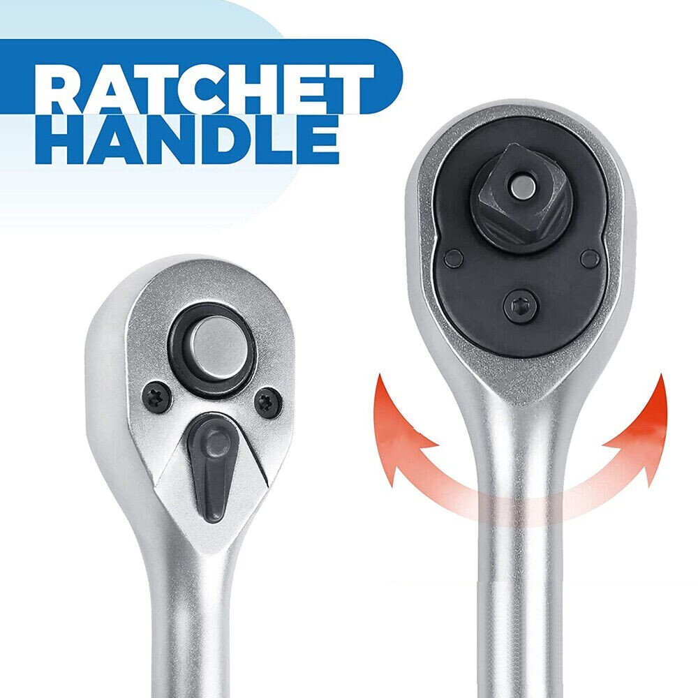 3/8" Drive 24T Tooth Quick Release Ratchet Handle 3/8"Dr 100Tooth ...