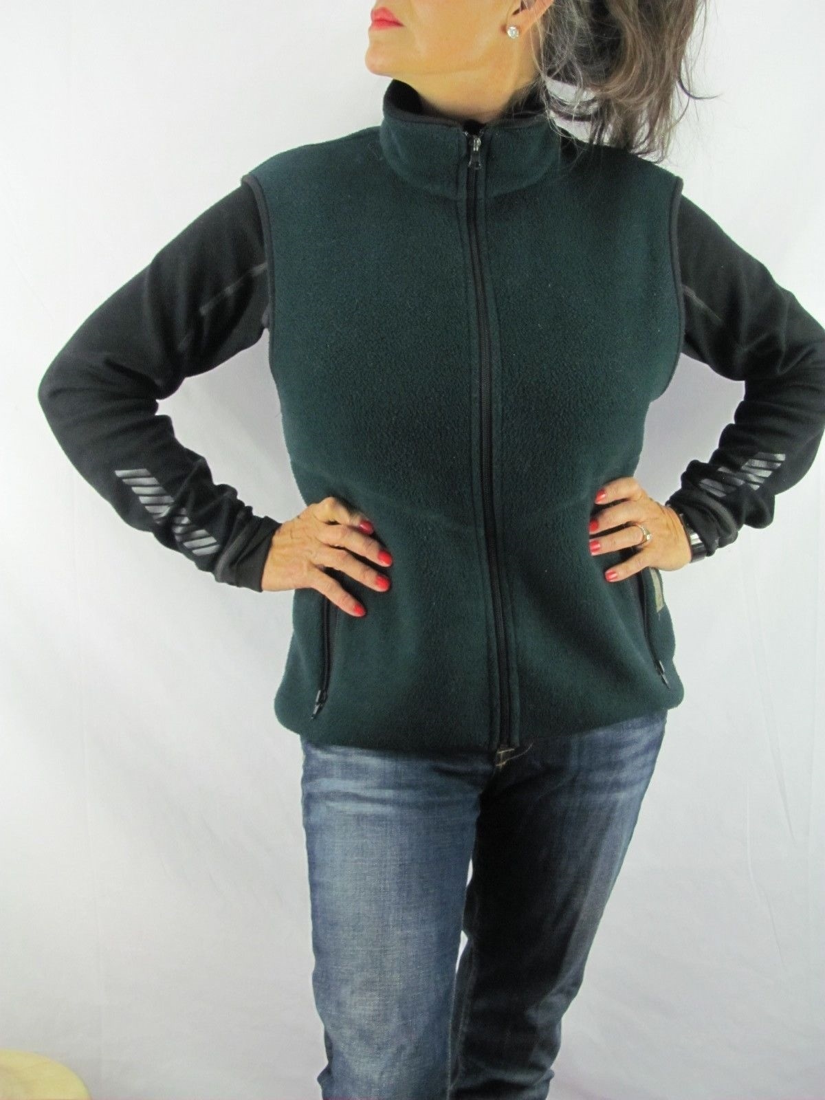 Black Diamond Vintage Forest Green Fleece Vest, Women's Small Made in ...