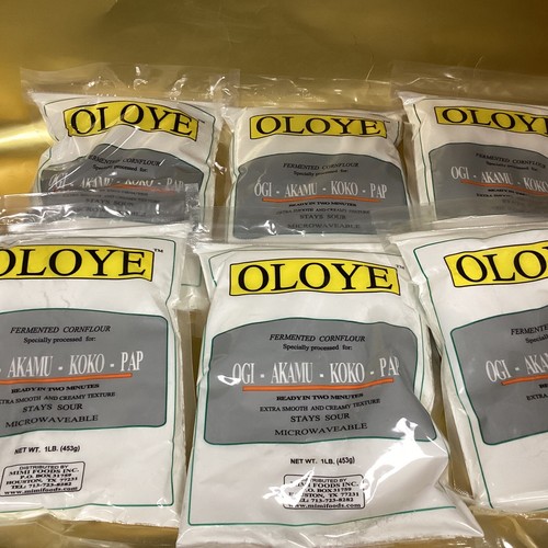 6x 1lbs Oloye Fermented Cornflour Specially processed for Ogi-Akamu ...