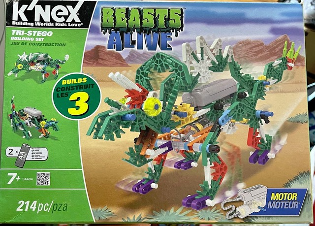 K'NEX KNEX Beasts Alive 3in1 Tri-stego Stegosaurus Dinosaur Building Set 34484 for sale online ...