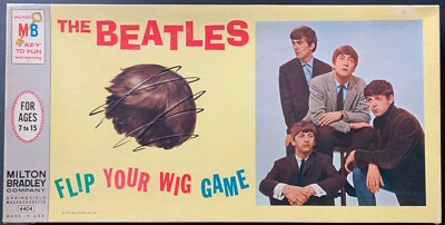 1964 Beatles Flip Your Wig Board Game McCartney Lennon Starr Milton ...