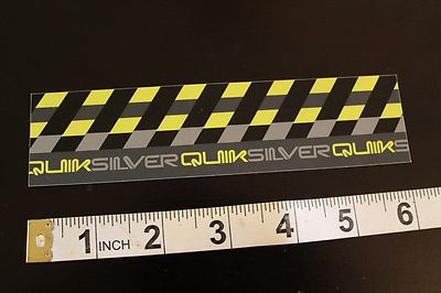QUICKSILVER Neon Checkered T&C Hawaii Surfboard Vintage Surfing Decal ...