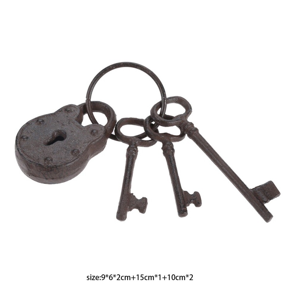 1set European Wine Cellar Key Castle Key Iron Ornament Collection Home ...
