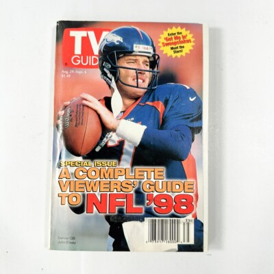 1998 TV Guide - NFL - John Elway - Bo Derek - Shari Lewis - David ...