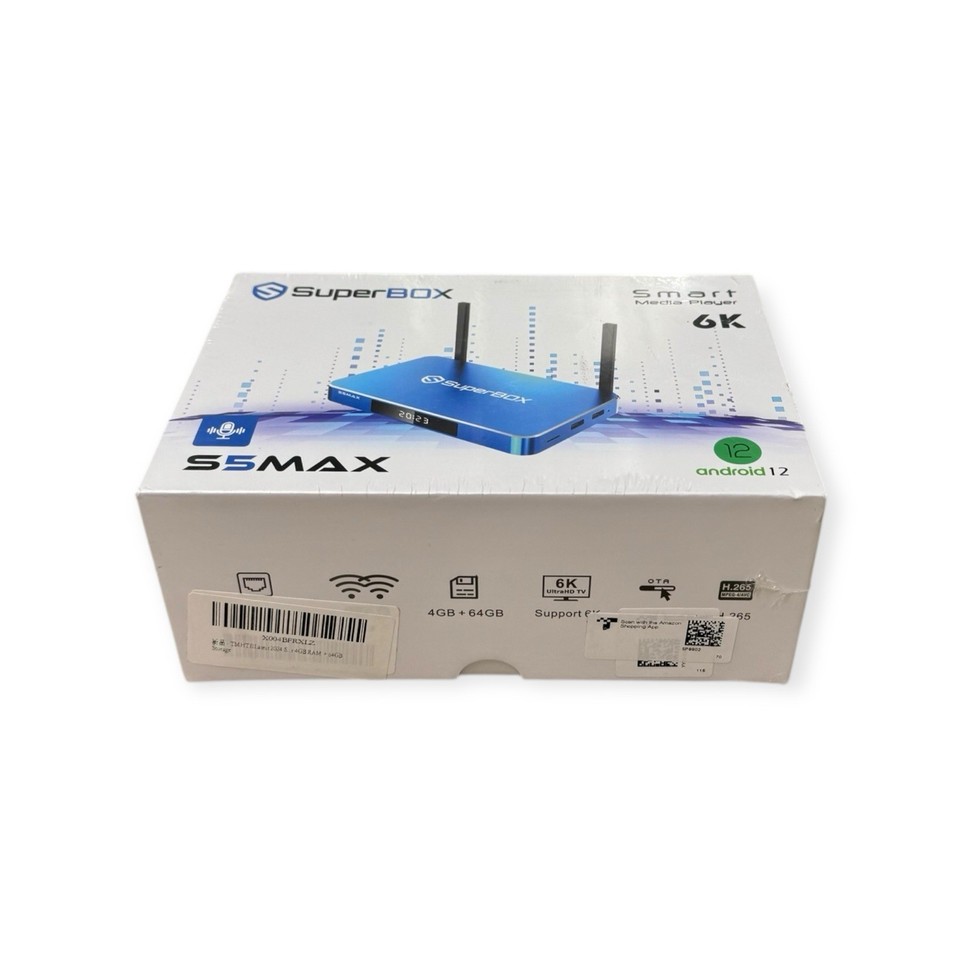 SuperBox S5MAX Ultra HD Smart Media Player Blue (FACTORY SEALED) | eBay