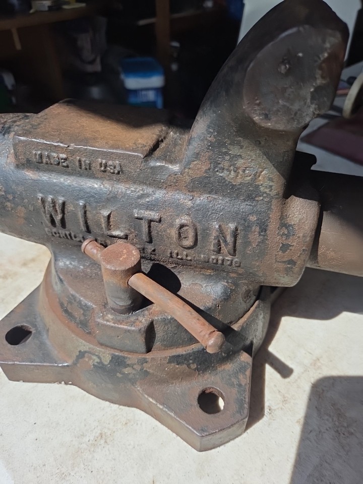 VINTAGE WILTON BULLET VISE SWIVEL BASE 4" JAWS MACHINIST BENCH VICE ...